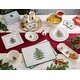 Spode Set of 4 Christmas Tree Polka Dot Tidbit Plates - Bed Bath ...
