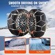 Auto Tightening Snow Chains Diamond Mesh Traction Wheel Chains for Anti ...