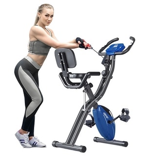 3 in 1 Adjustable Folding Exercise Bike Convertible Magnetic Upright ...