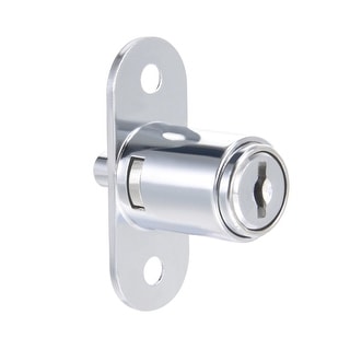 Cabinet Push Plunger Lock, Zinc Alloy Chrome Finish, Keyed Different ...