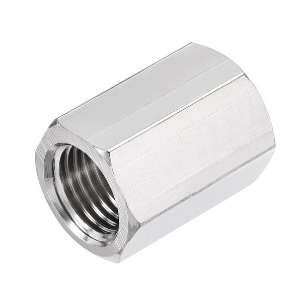 Hex Pipe Coupling Fitting Female Thread Nickel Plated Copper Connector ...