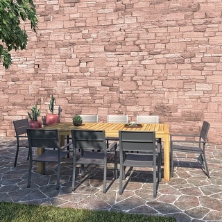 Amazonia Oscar 9 Piece Rectangular Patio Dining Set - 9 Piece - Bed Bath & Beyond - 16701991