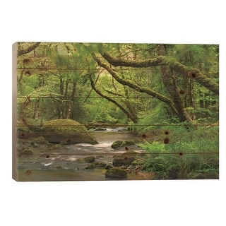 Fairytale Forest Print On Wood by Adam Burton - Multi-Color - Bed Bath ...