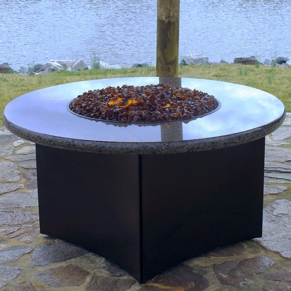 Amber Crushed Fire Pit Glass - Bed Bath & Beyond - 38917305