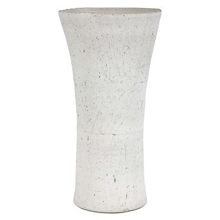 Textured Tall Tapered Tabletop Vase - 16" - White - Bed Bath & Beyond ...
