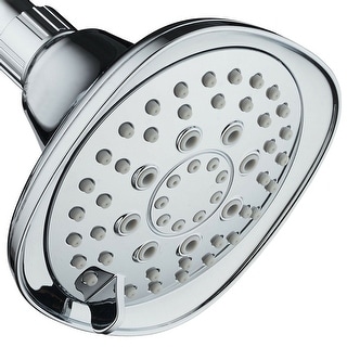 Oval Square 6-Setting High-Pressure Shower Head Chrome - Bed Bath ...