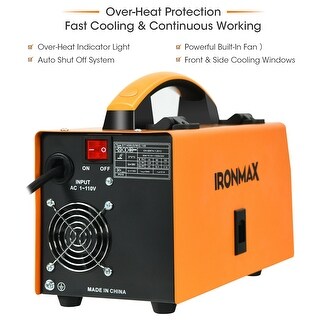 Ironmax Mig 140 Welder No Gas Flux-Cored Automatic Feed Welder Igbt ...