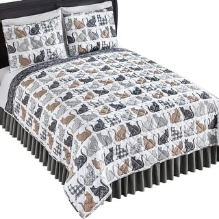 Colorful Polyester Nala Cat Multi-Patterned Quilt - Bed Bath & Beyond ...