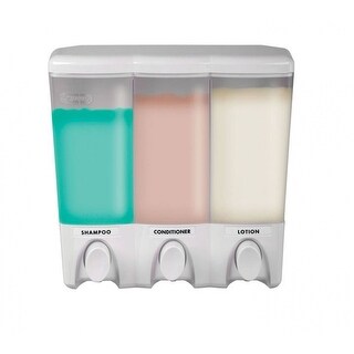 Better Living 72350 Clear Choice Dispenser, White, 3 Chamber - Bed Bath ...