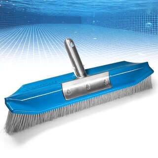 SweepEase® Stingray+ 18" Pool Brush, Durable Stainless & Poly Bristles ...