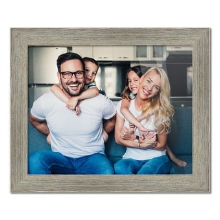 24x48 Frame Gray Barnwood Picture Frame - Modern Photo Frame Includes ...