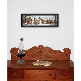 TrendyDecor4U Farmhouse "Peace In This Home" Framed Print Wall Art by ...