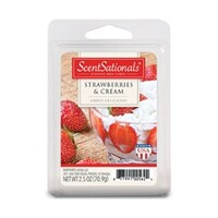 Scentsationals Strawberries & Cream 2.5 oz Fragrant Wax Melts, 6 ...