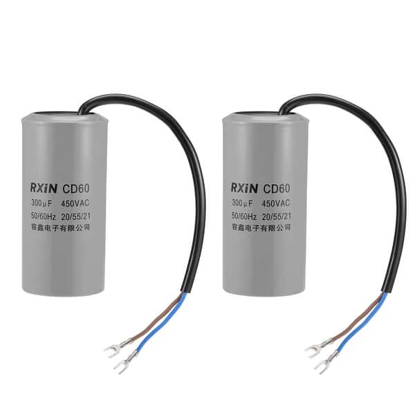 300uf Motor Star Capacitor 300mfd AC 450V for 50/60Hz AC Motor 2Pcs ...