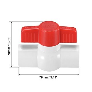 25mm Ball Valve for Water Supply Pipe, Slip Connection, 2Pcs - Slip ...