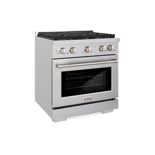 ZLINE 30 in. 4.2 cu. ft. 4 Burner Gas Range with Convection Gas Oven ...