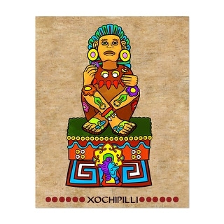 Xochipilli God of Flowers Digital Aztec Nature Art Print/Poster - Bed ...
