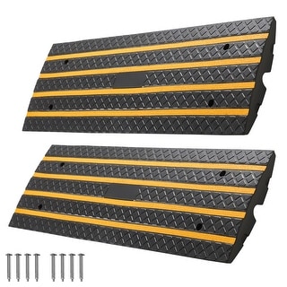 UIMOSO Car Driveway Rubber Curb Ramp, 33069 lbs Load Capacity, 2.6 inch ...