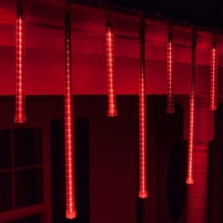 LED Dripping Icicle Tube Christmas Light - Red - Bed Bath & Beyond ...