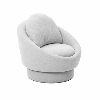 Sammy Boucle Swivel Lounge Chair - 32.3"W x 33.5"D x 31.5"H - Bed Bath ...