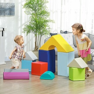11-Piece Baby Soft Foam Climbing Play Set, Climb and Crawl Activity ...
