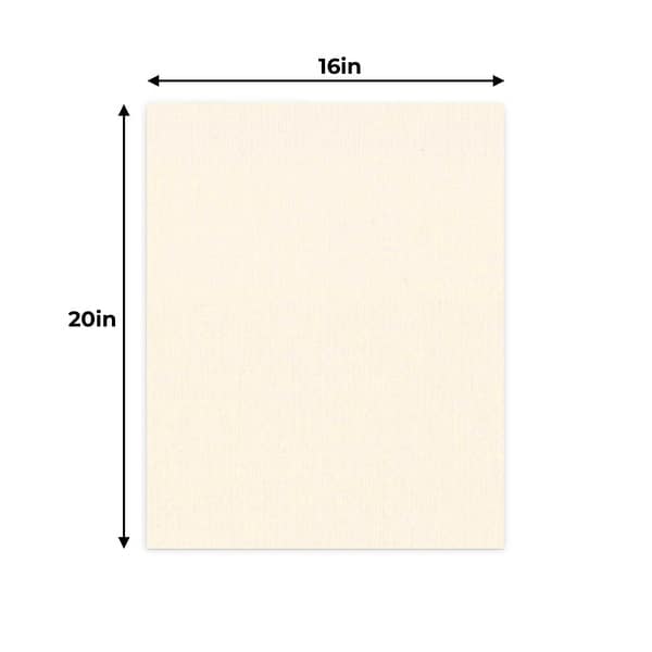 Textured Cream Acid Free 16x20 Backing Board - Uncut Photo Mat Board ...