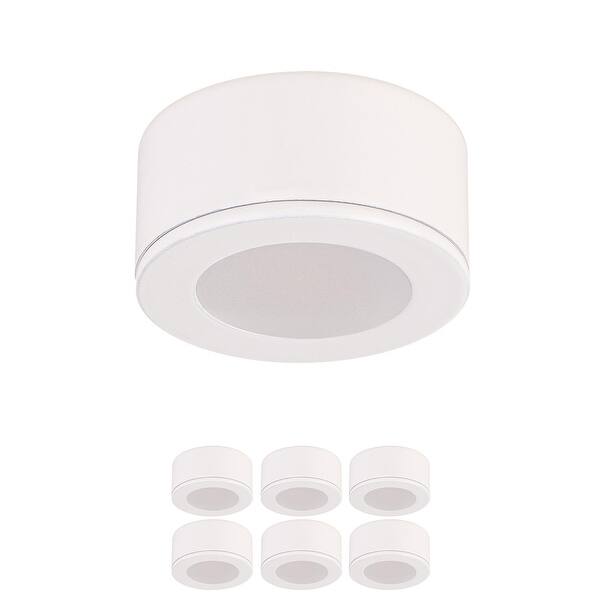 WAC Lighting HR-LED10/6-30 Mini Puck 6-Pack 1-3/8" Wide LED Under - Bed ...