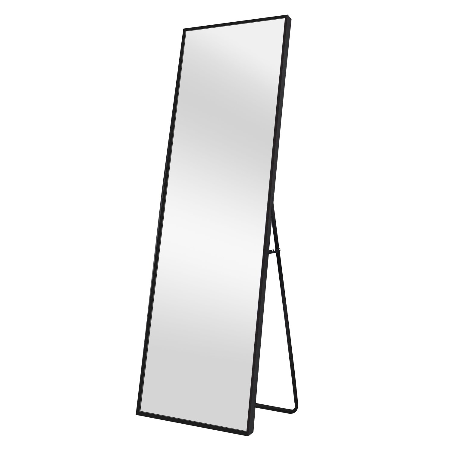 standing mirror black