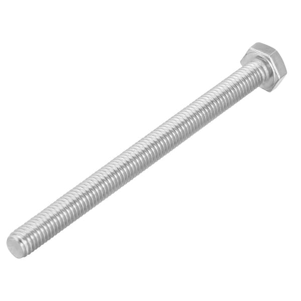 M6 Thread 90mm 304 Stainless Steel Hex Head Screws Bolts Fastener 5pcs ...