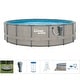 Summer Waves Active 16 Ft x 48 In Above Ground Frame Swimming Pool Set ...