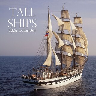 The Gifted Stationery 2026 Square Wall Calendar, Tall Ships, 16-Month ...
