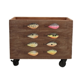 Wooden Fish Box with Wheels - Bed Bath & Beyond - 40391903