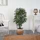 4' Parlor Palm Artificial Tree in Boho Chic Handmade Natural Cotton ...