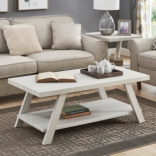 COZAYH Rustic Farmhouse Cottagecore Coffee Table - On Sale - Bed Bath ...