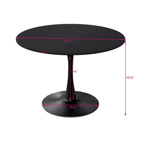 Round Dining Table with Round MDF Table Top - Bed Bath & Beyond - 36530104