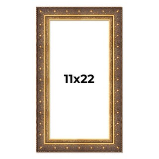 11x22 Frame Gold Real Wood Picture Frame - Bed Bath & Beyond - 39378621