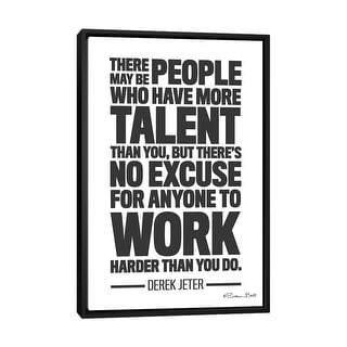 iCanvas "Derek Jeter Quote" by Susan Ball Framed Canvas Print - On Sale ...