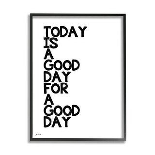 Stupell Today is A Good Day Sentiment Bold Typography Minimal Design ...