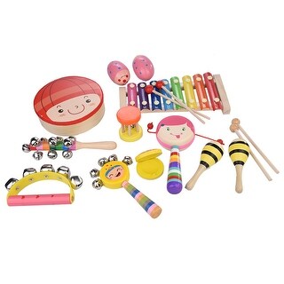 12PCS Kids Musical Instruments Musical Instruments Wood Xylophone for ...