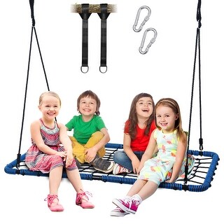 Trekassy 60" Large Spider Web Tree Swing for Kids Adults with 2pcs ...