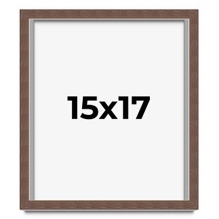 15x17 Shadow Box Frame Brown | 1.125 inches Deep Real Wood Rustic - Bed ...