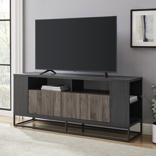 Contemporary TV Stand for TVs up to 65", Slate Grey/Graphite - Bed Bath ...