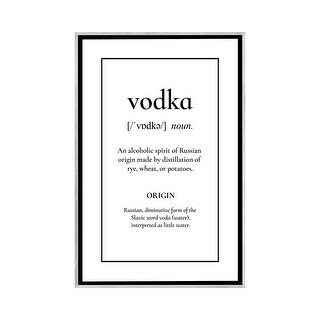 iCanvas "Vodka Definition" by Alchera Design Posters Framed - Bed Bath ...