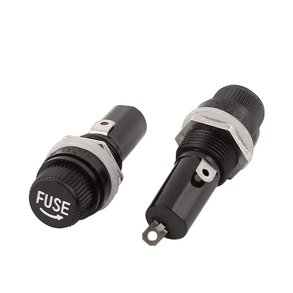2 Pcs AC125V/15A 250V/10A 14mm Thread Panel Mounting Fuse Holder For ...