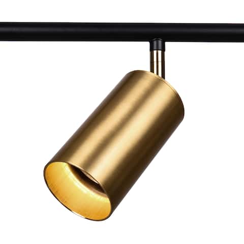 5-Light Modern Industrial Spotlight Adjustable Linear Ceiling Track ...