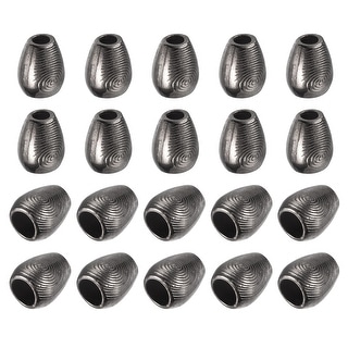 30Pcs 3.5mm Metal Bell Stopper Conical Cord Ends Lock Fastener Stopper ...