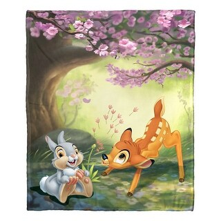 Disney Bambi 80th Celebration Forest Buddies Silk Touch Throw Blanket ...