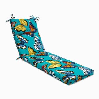 Butterfly Garden Turquoise Chaise Lounge Cushion - 72.5 X 21 X 3 - Bed ...