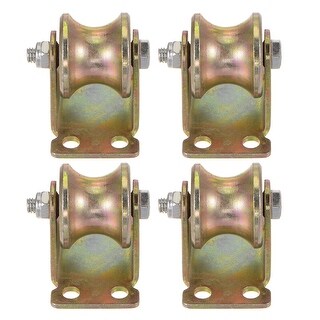 4pcs U Groove Caster 1.25" U-Shaped Sliding Gate Wheel Inverted Track ...