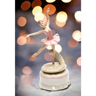Ceramic Spinning Ballerina Music Box 3.375X3x7 Inches Daughter - 3 3/8 ...